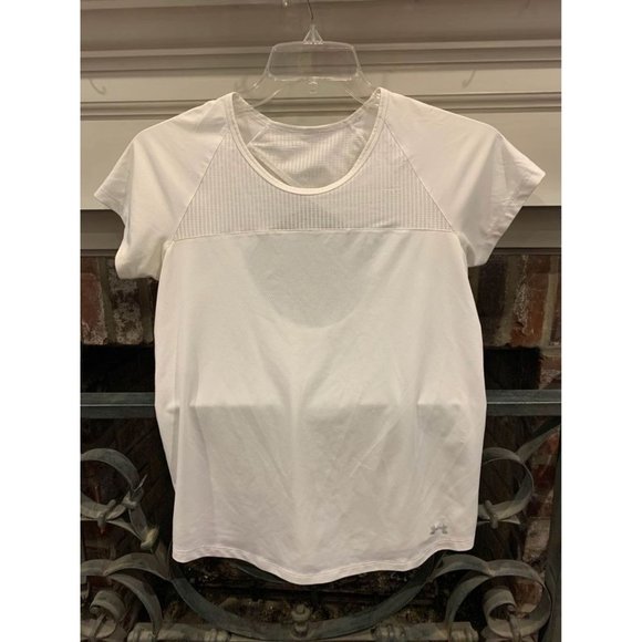 Under Armour | Tops | Under Armour Womens Small Keyhole Back Top White ...